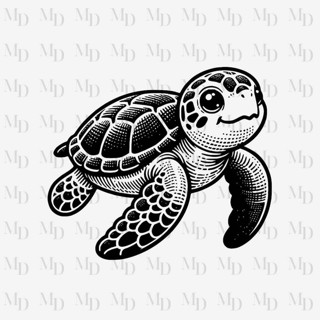Baby Sea Turtle PNG, Turtle Clipart, Instant Download - Etsy