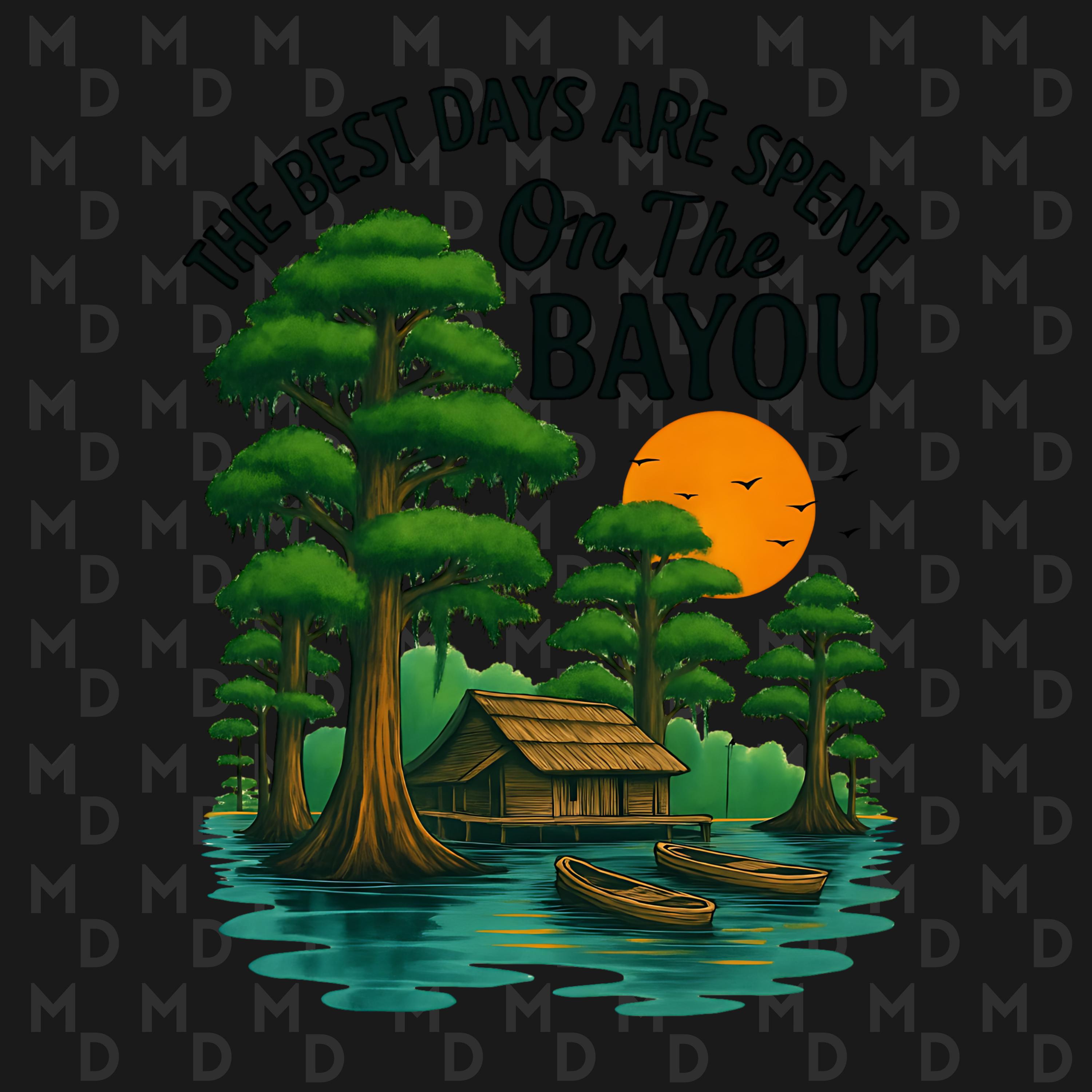 Bayou Days PNG, the Best Days Are Spent on the Bayou, Swampy Design ...