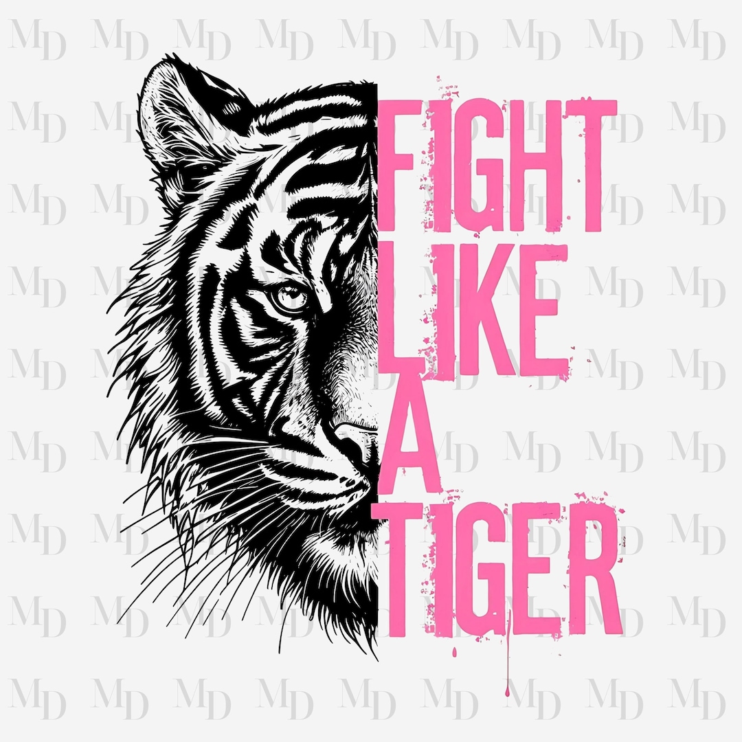 Fight Like A Tiger PNG, Christmas Design, Instant Download, Digital ...
