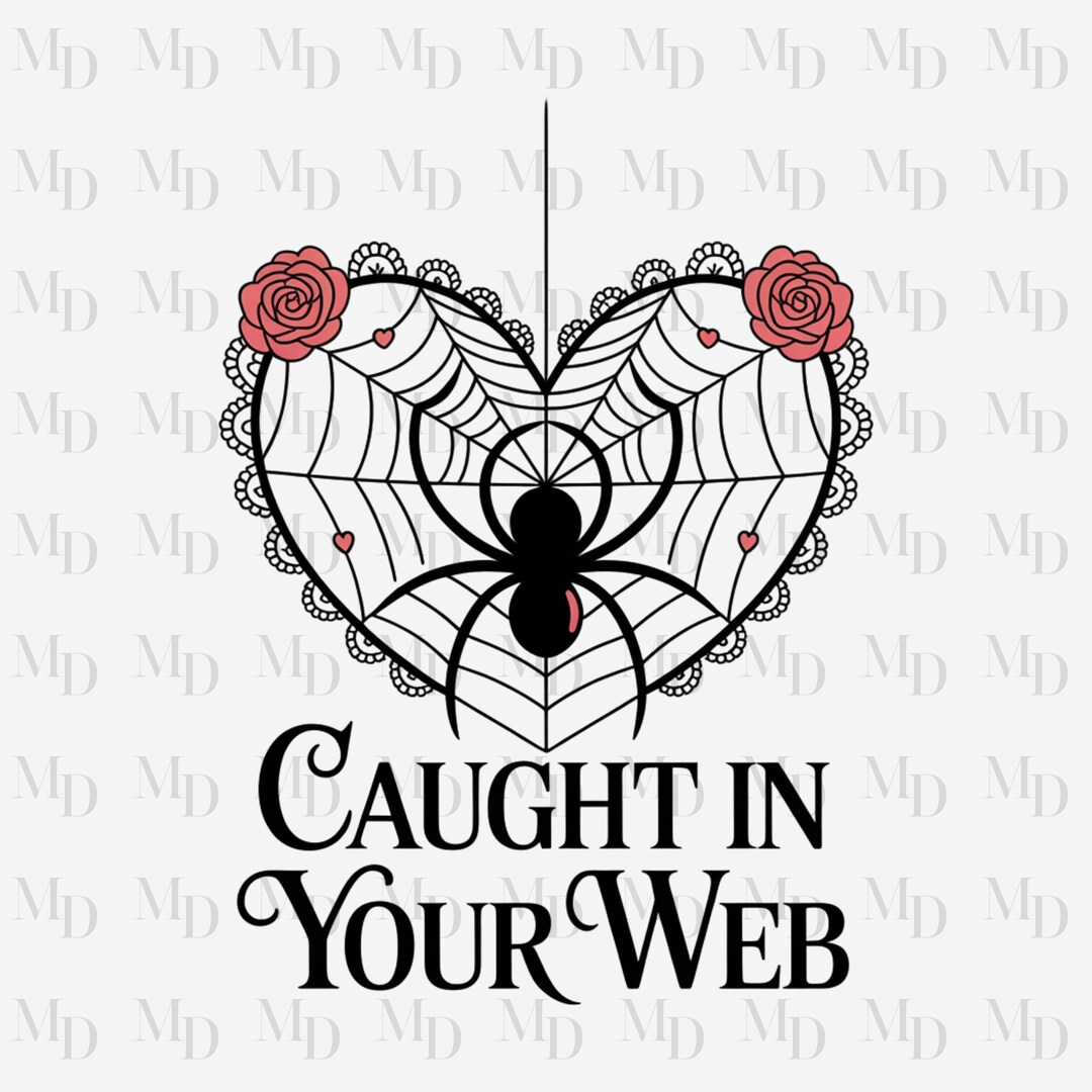 Spider Web PNG, Caught in My Web Design, Spiders, Valentine's Day ...