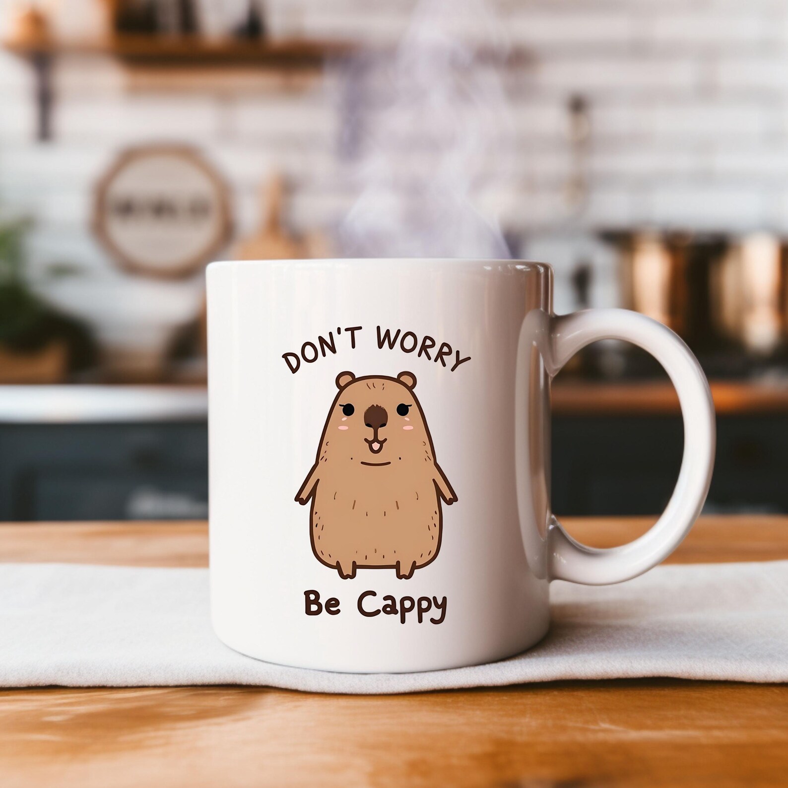 Cute Funny Capybara PNG, Capybara Design ,don't Worry Be Cappy, Instant ...