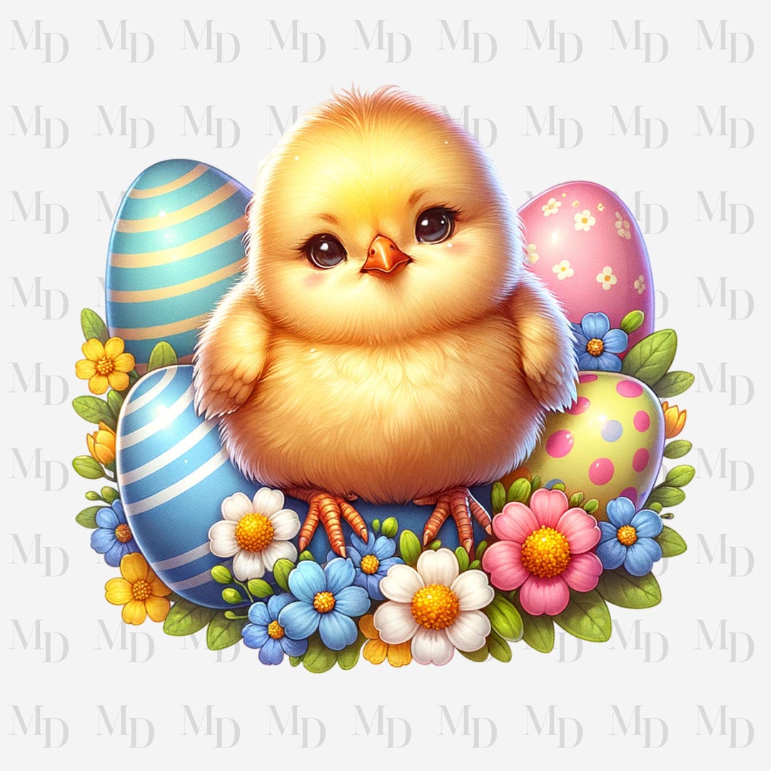 Cute Easter Chick PNG, Instant Download, Digital, Easter Design, Easter ...