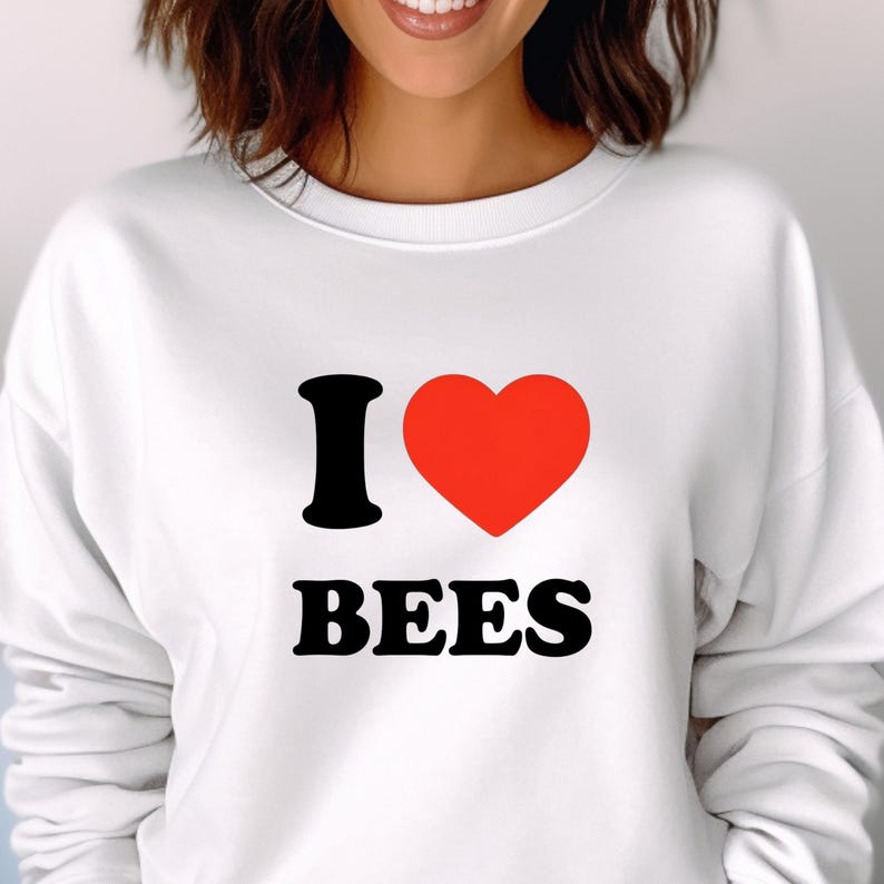 I Love Bees PNG, Sublimation, Instant Download, Digital Download, Red ...