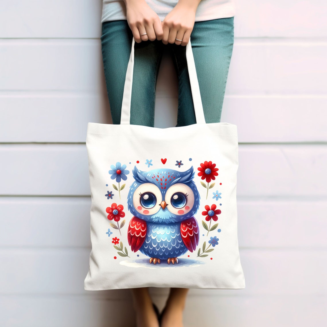 Cute Blue and Red Owl PNG, Owl Clipart, Instant Download, Digital, 300 ...
