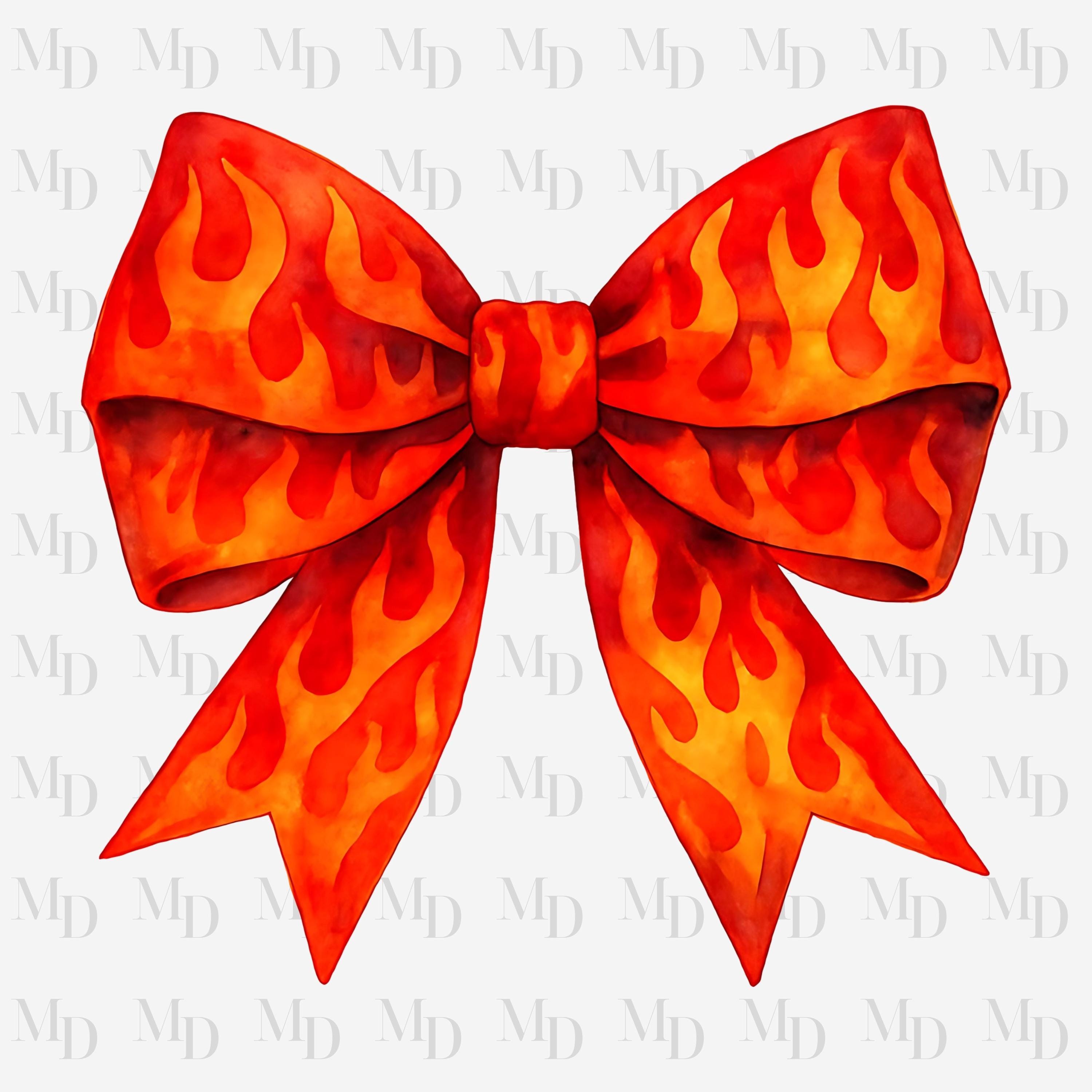 Flame Bow PNG, Sublimation, Digital Download, Instant Download, Clipart ...