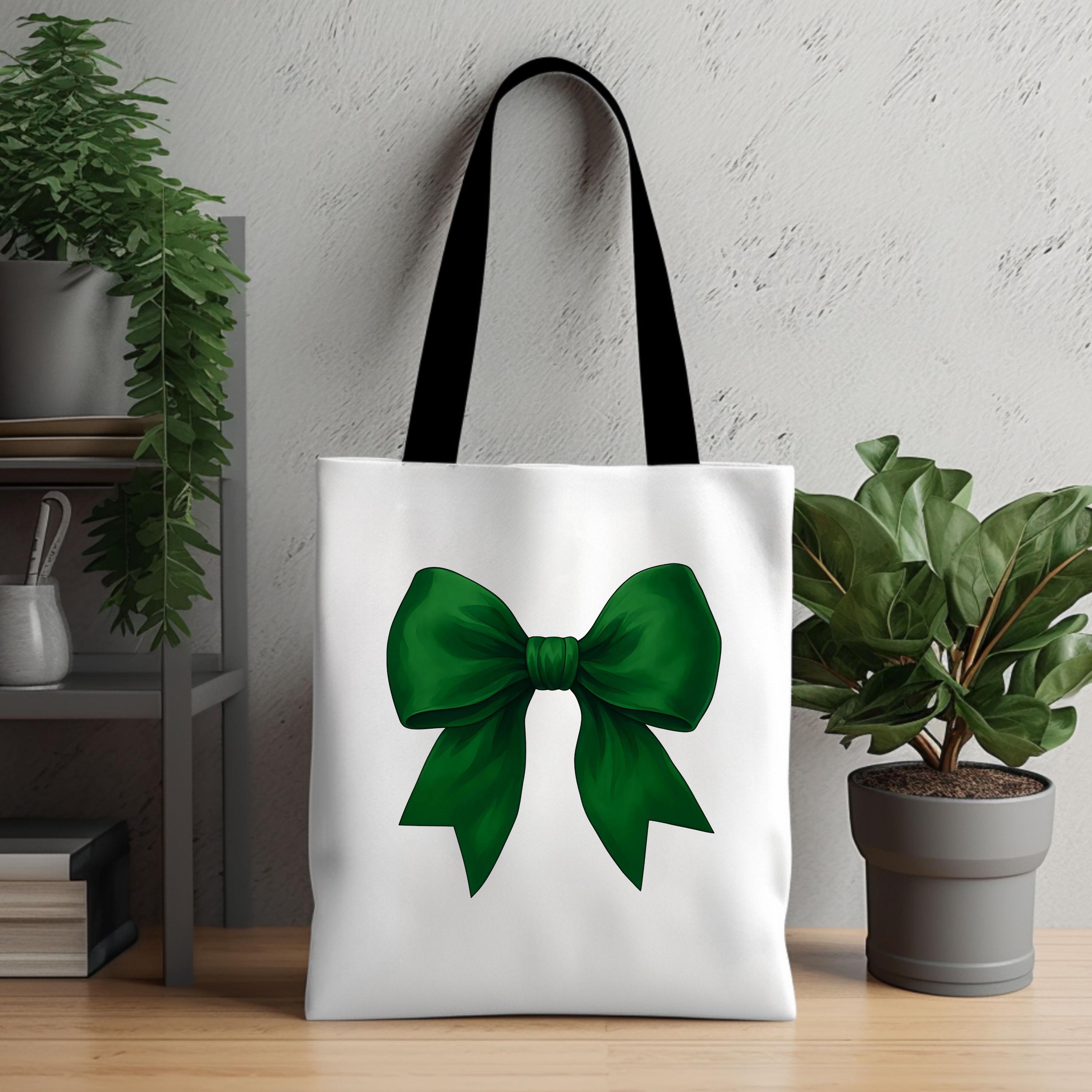 Dark Green Big Bow PNG, Sublimation, Clipart, Coquette Design (digital ...