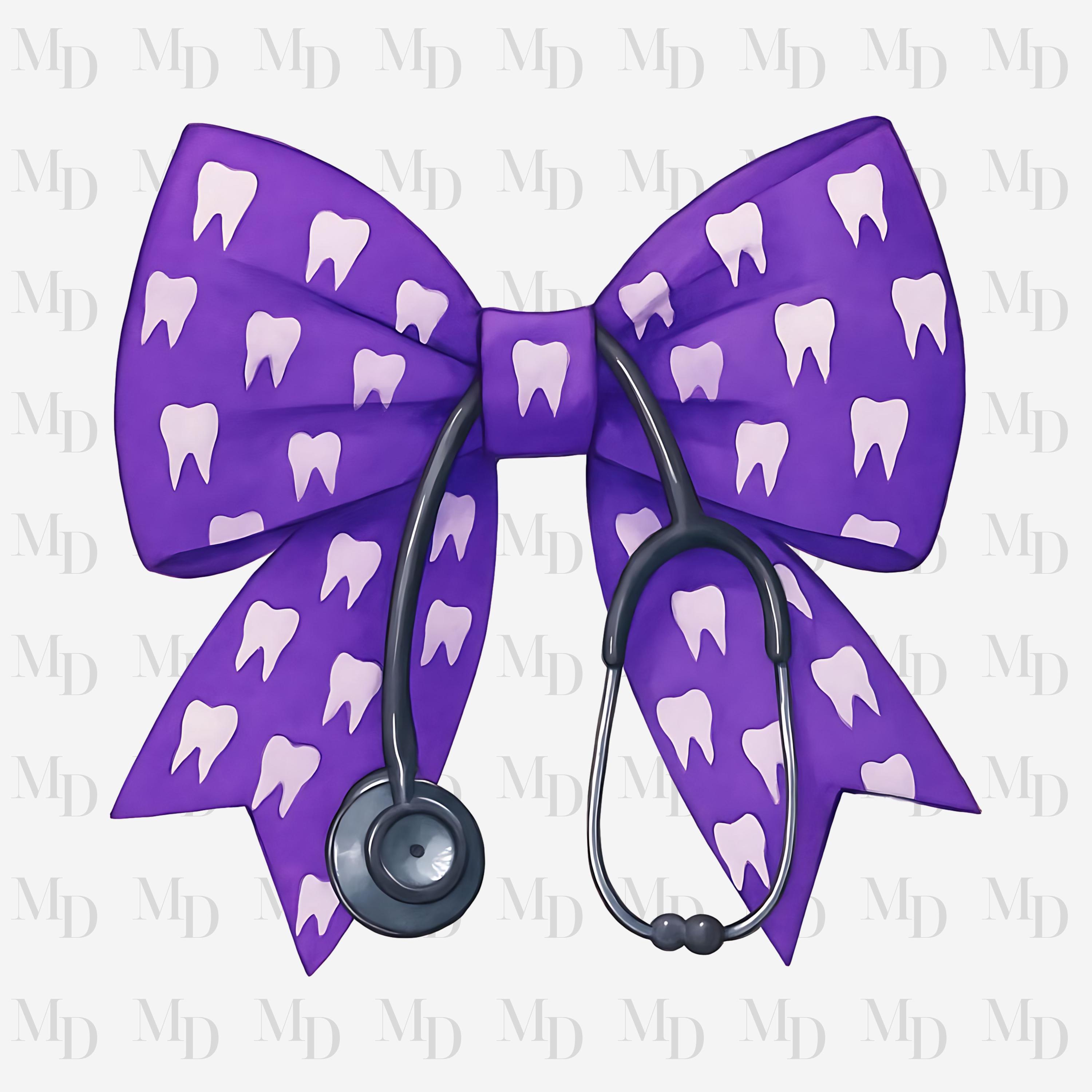 Tooth Bow PNG, Teeth, Dentist, Dental Assistant, Sublimation, Instant ...