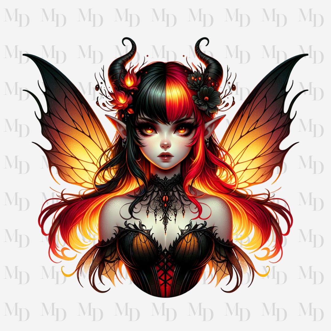 Fire Color Fairy PNG, Clipart, Instant Download, Fairy Design, Digital ...