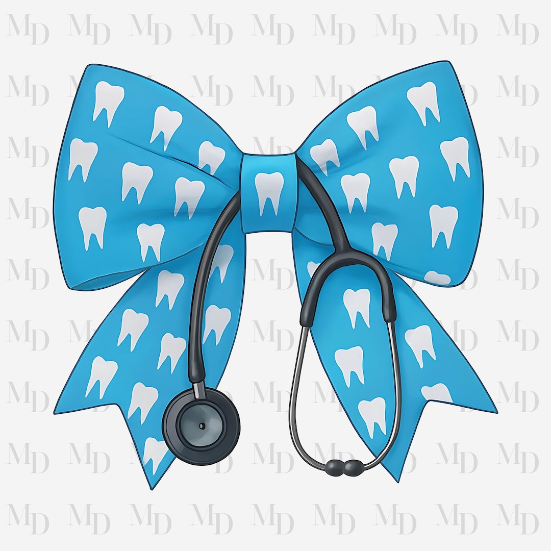 Tooth Bow PNG, Teeth, Dentist, Dental Assistant, Sublimation, Instant ...