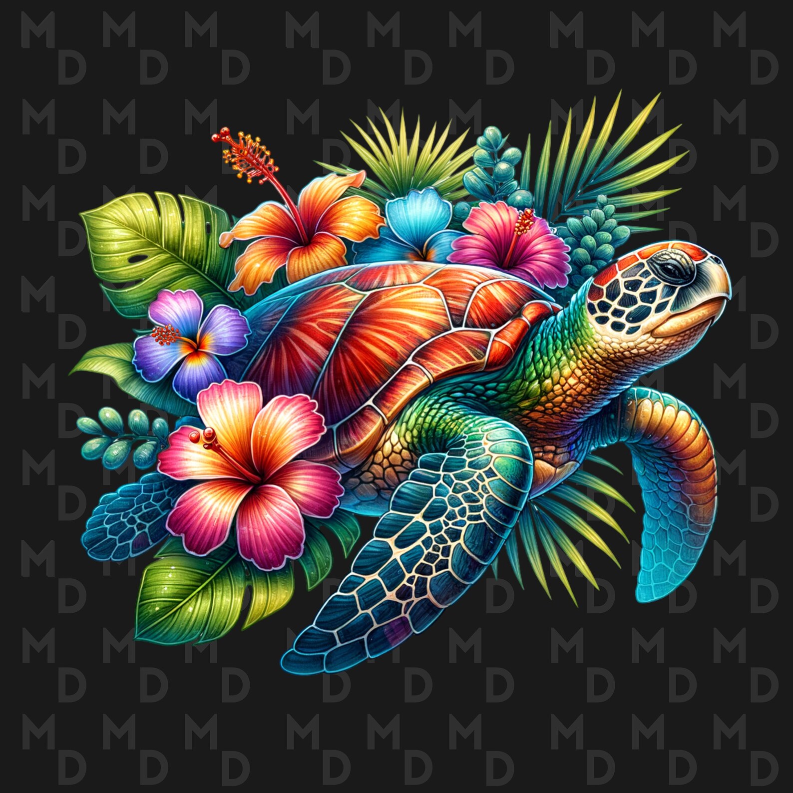 Tropical Sea Turtle PNG, Clipart, Instant Download, Digital Download ...