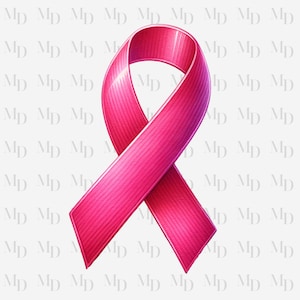 Hot Pink Awareness Ribbon PNG, Instant Download, Sublimation - Etsy