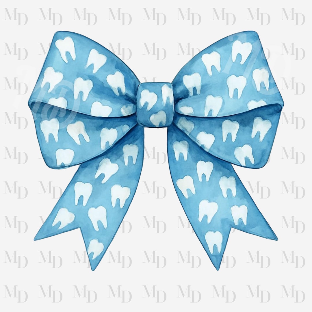 Tooth Bow PNG, Teeth, Dentist, Dental Assistant, Sublimation, Digital ...