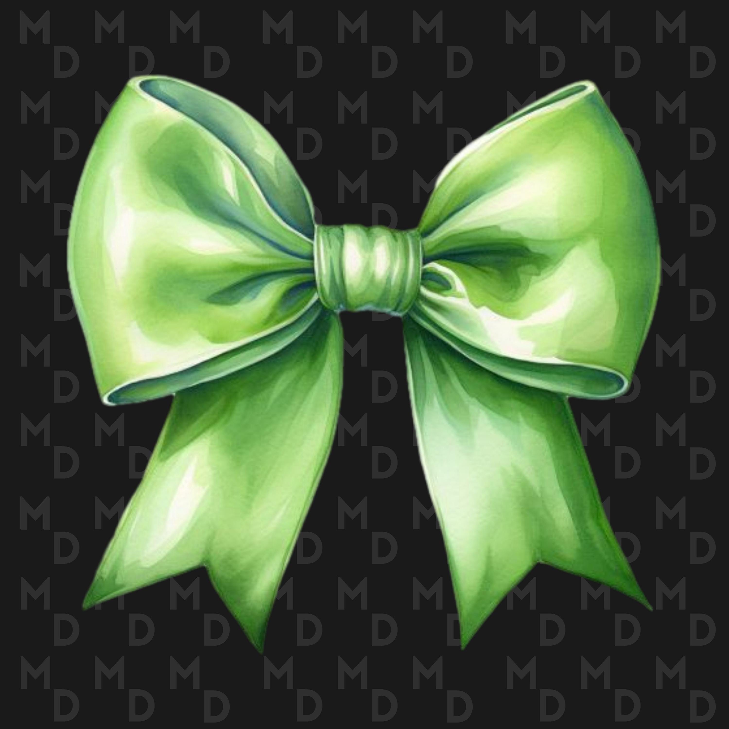 Vintage Green Big Bow PNG, Sublimation, Digital Download, Instant ...