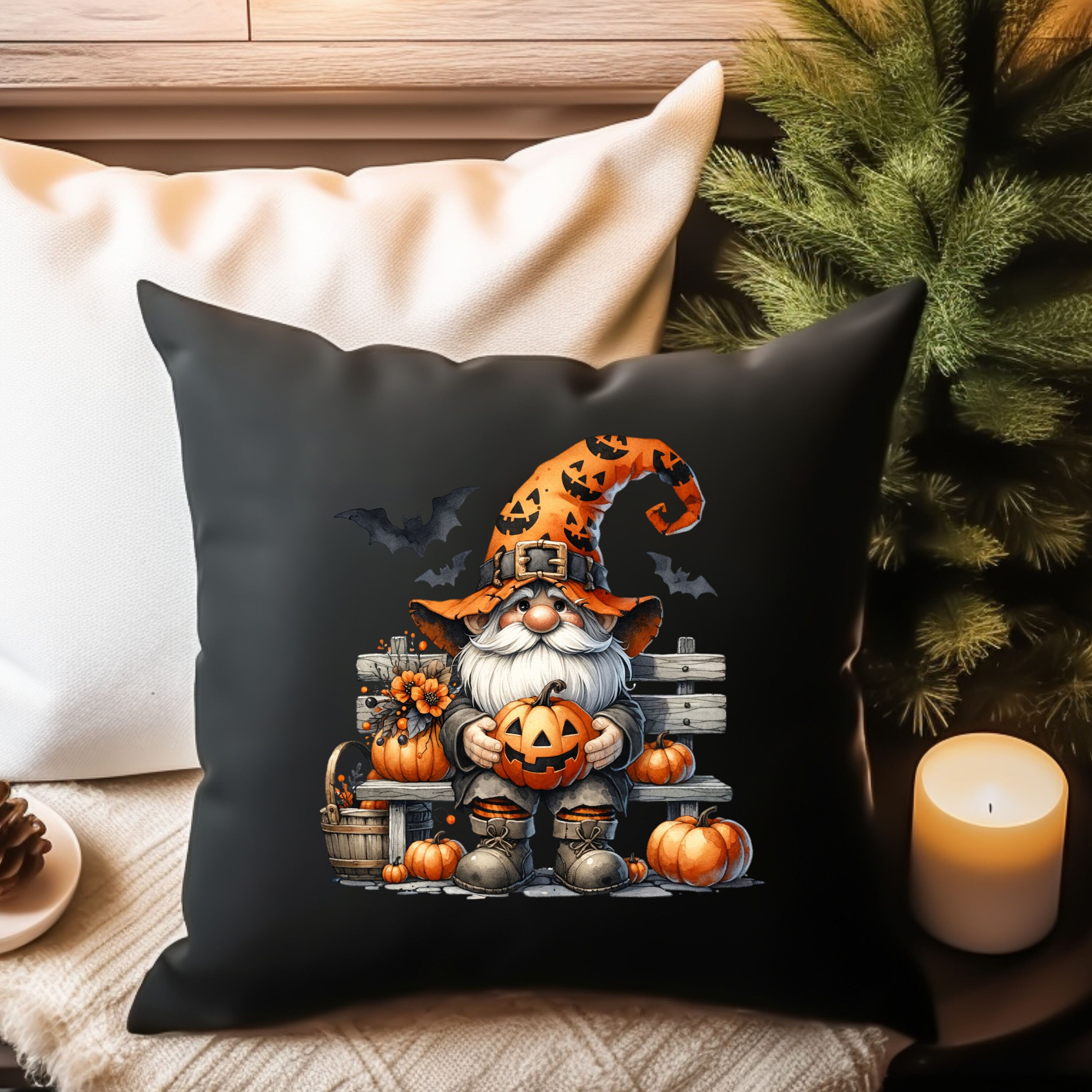 Gnome Halloween PNG, Instant Download, Holiday Clipart, Halloween ...