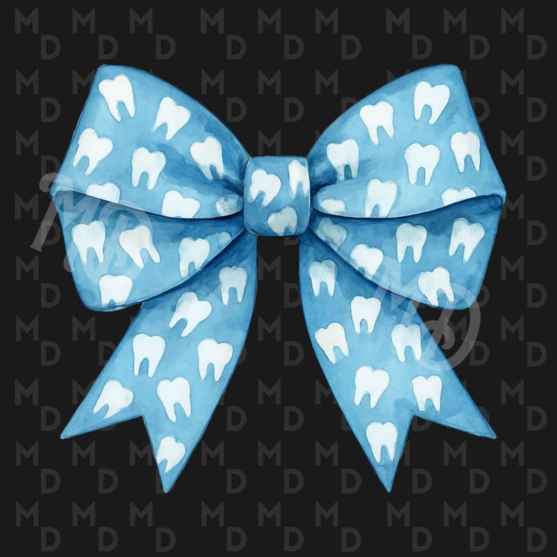 Tooth Bow PNG, Teeth, Dentist, Dental Assistant, Sublimation, Digital ...