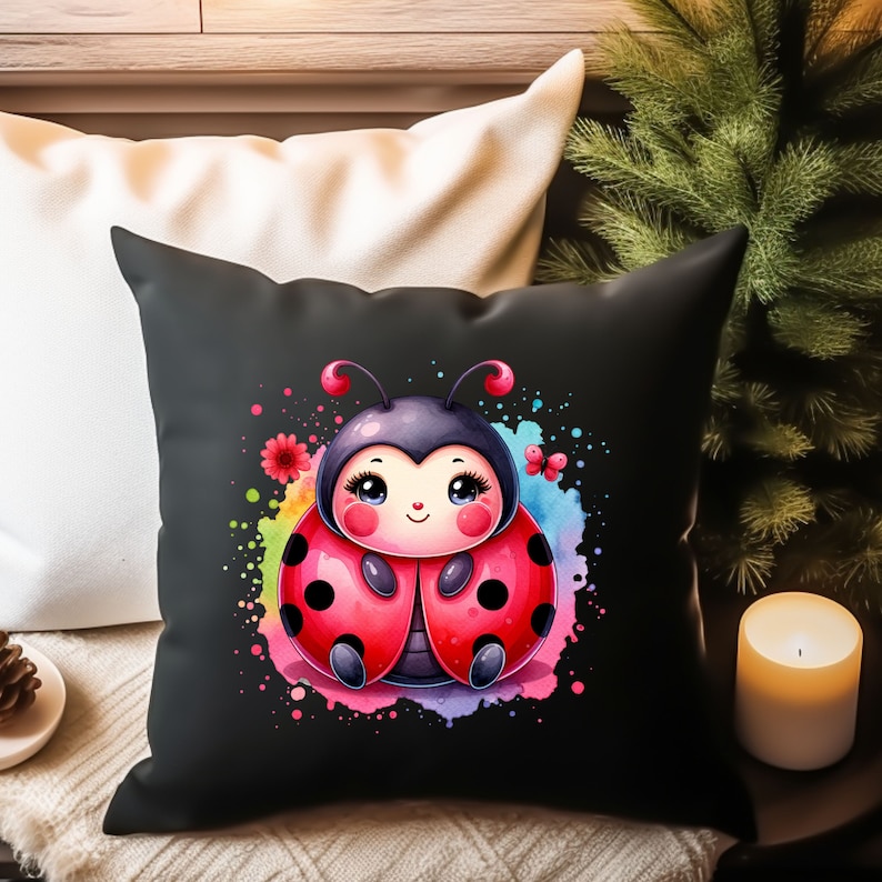 Cute Ladybug PNG, Ladybug Clipart, Instant Download, Digital, 300 DPI ...