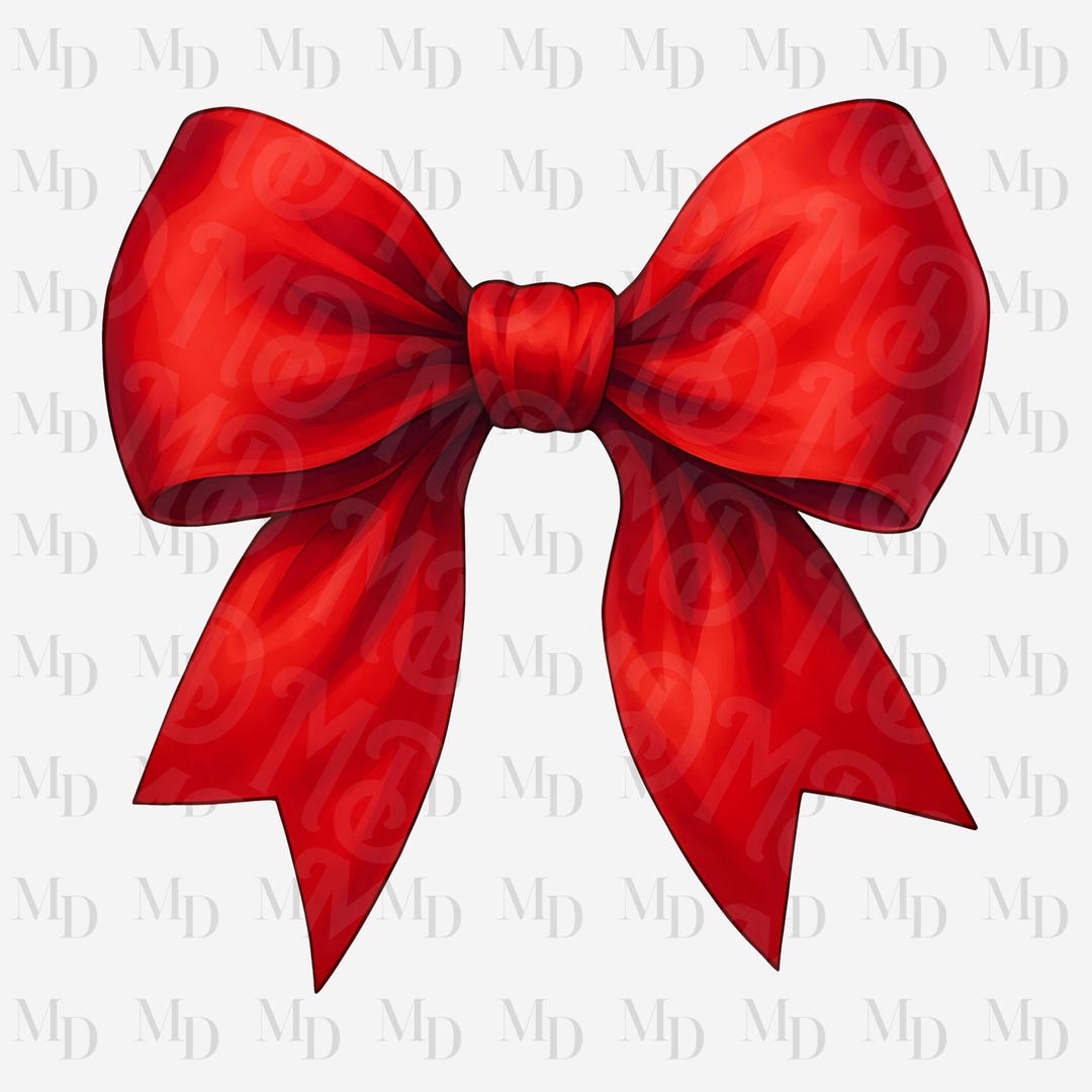 Scarlet Red Big Bow PNG: Coquette Sublimation (digital Download) - Etsy