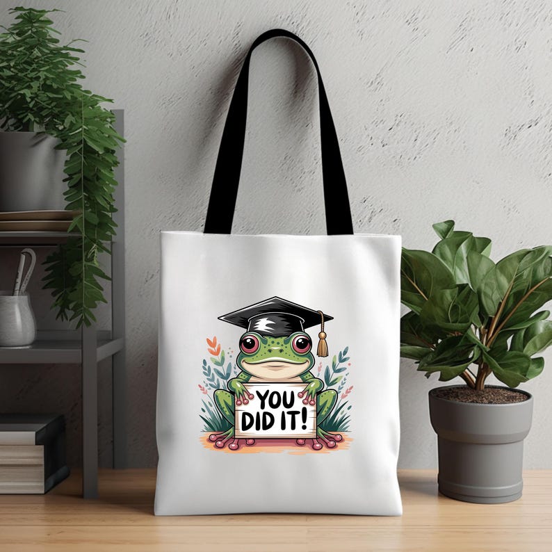 Graduation Frog PNG, Graduate, Frogs, Sublimation, Clipart, Digital ...