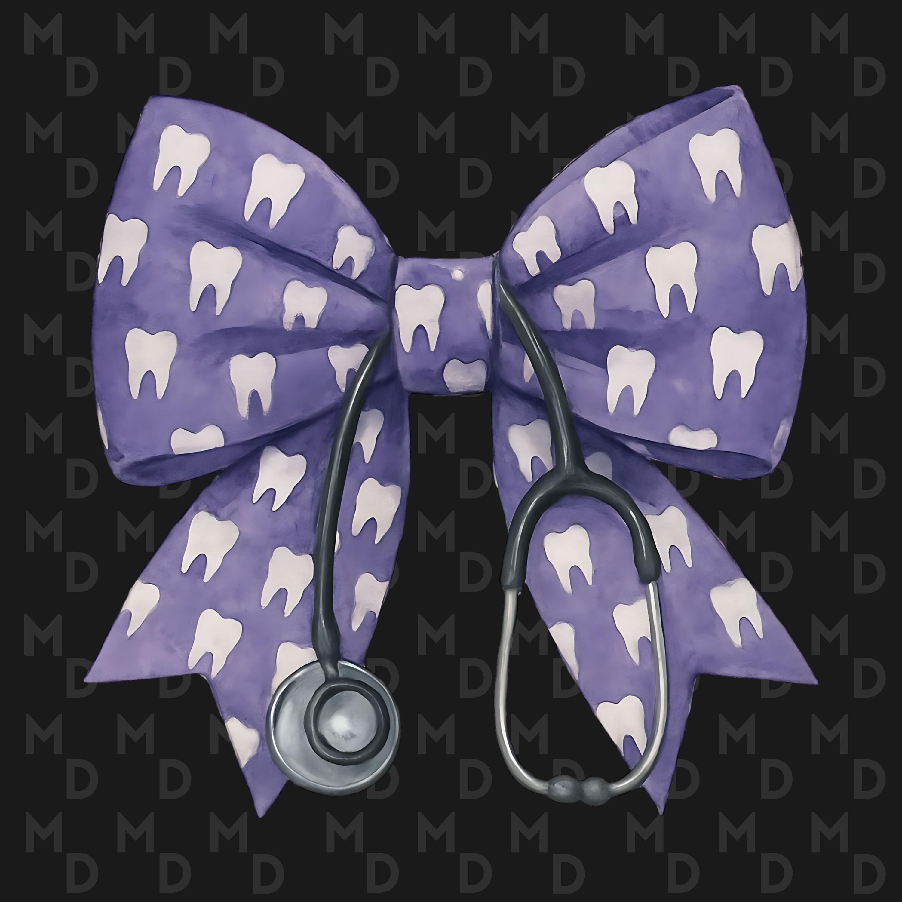 Tooth Bow PNG, Teeth, Dentist, Dental Assistant, Sublimation, Instant ...