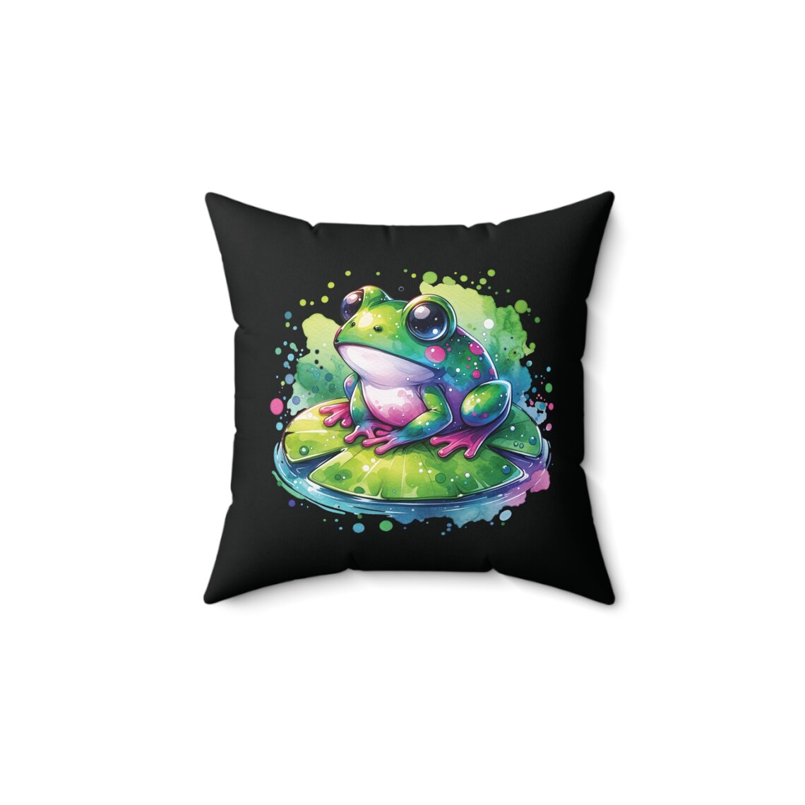 Cute Frog on Lily Pad PNG, Clipart, Instant Download - Etsy