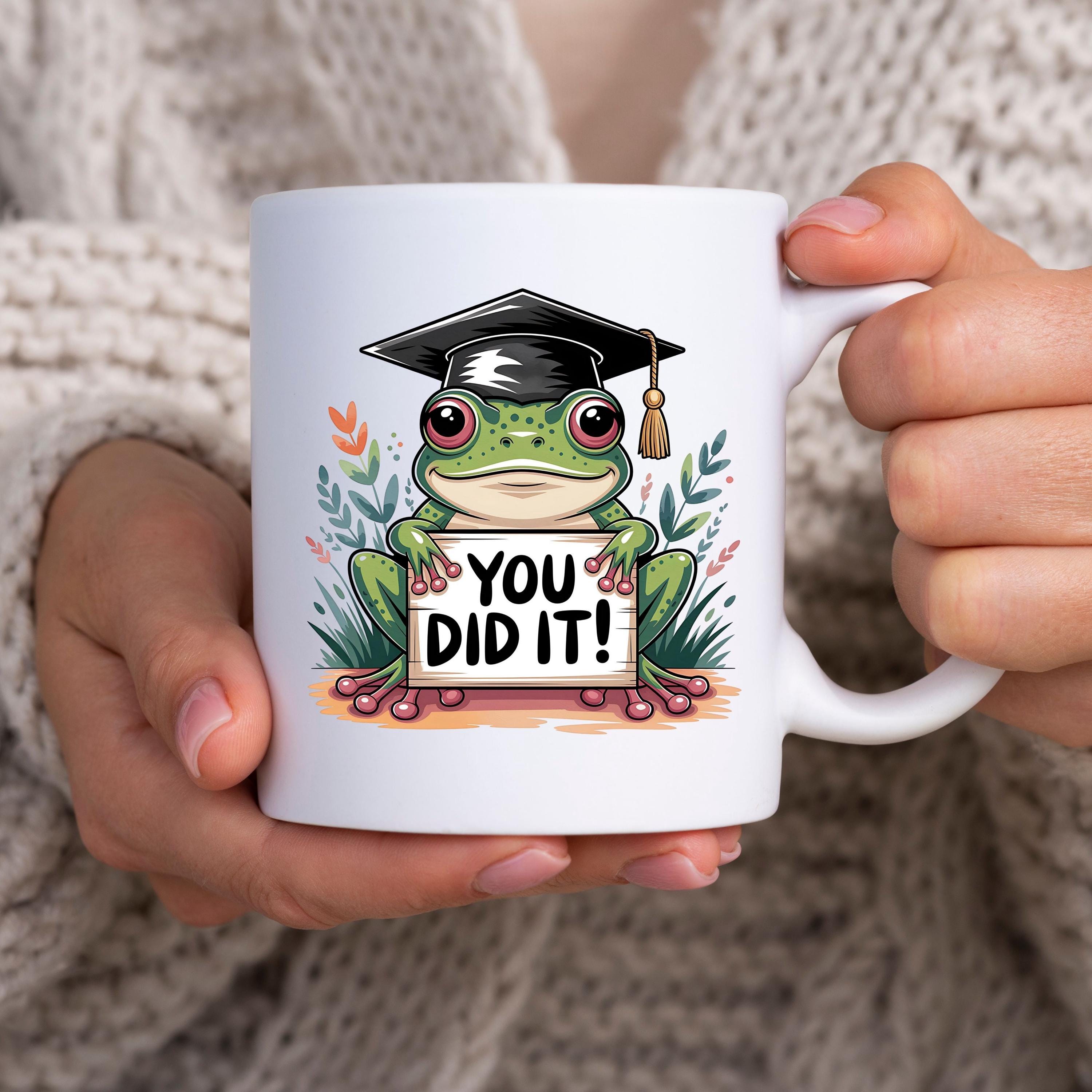 Graduation Frog PNG, Graduate, Frogs, Sublimation, Clipart, Digital ...
