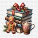 Christmas Books PNG, Book Clipart Instant Download, Sublimation, Books ...