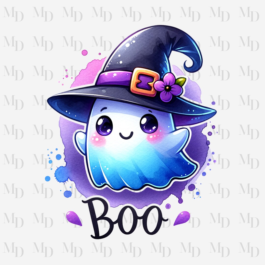 Little Ghost BOO PNG, Clipart, Instant Download, Digital Download PNG ...
