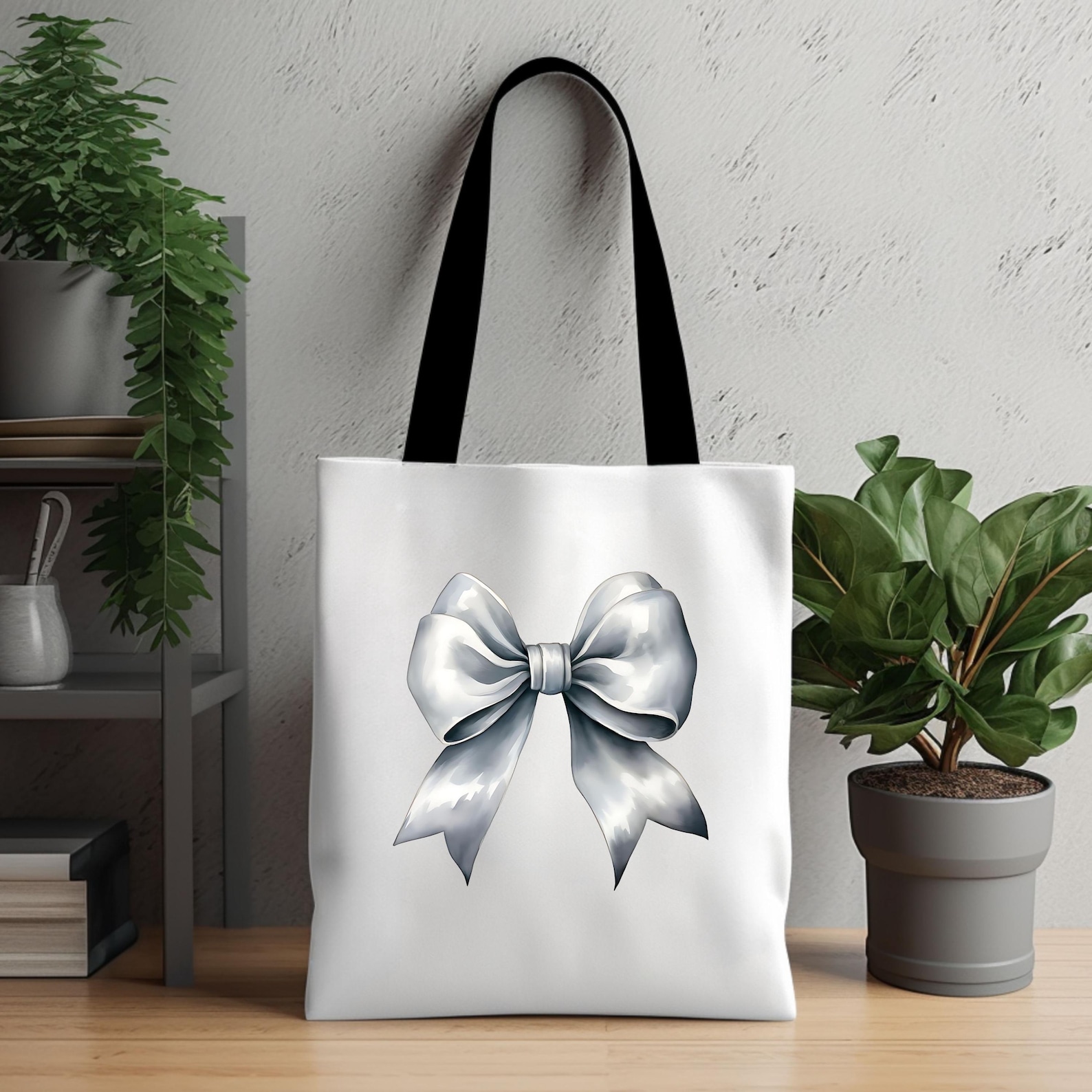 Light Grey Bow PNG, Sublimation, Digital Download, Instant Download ...