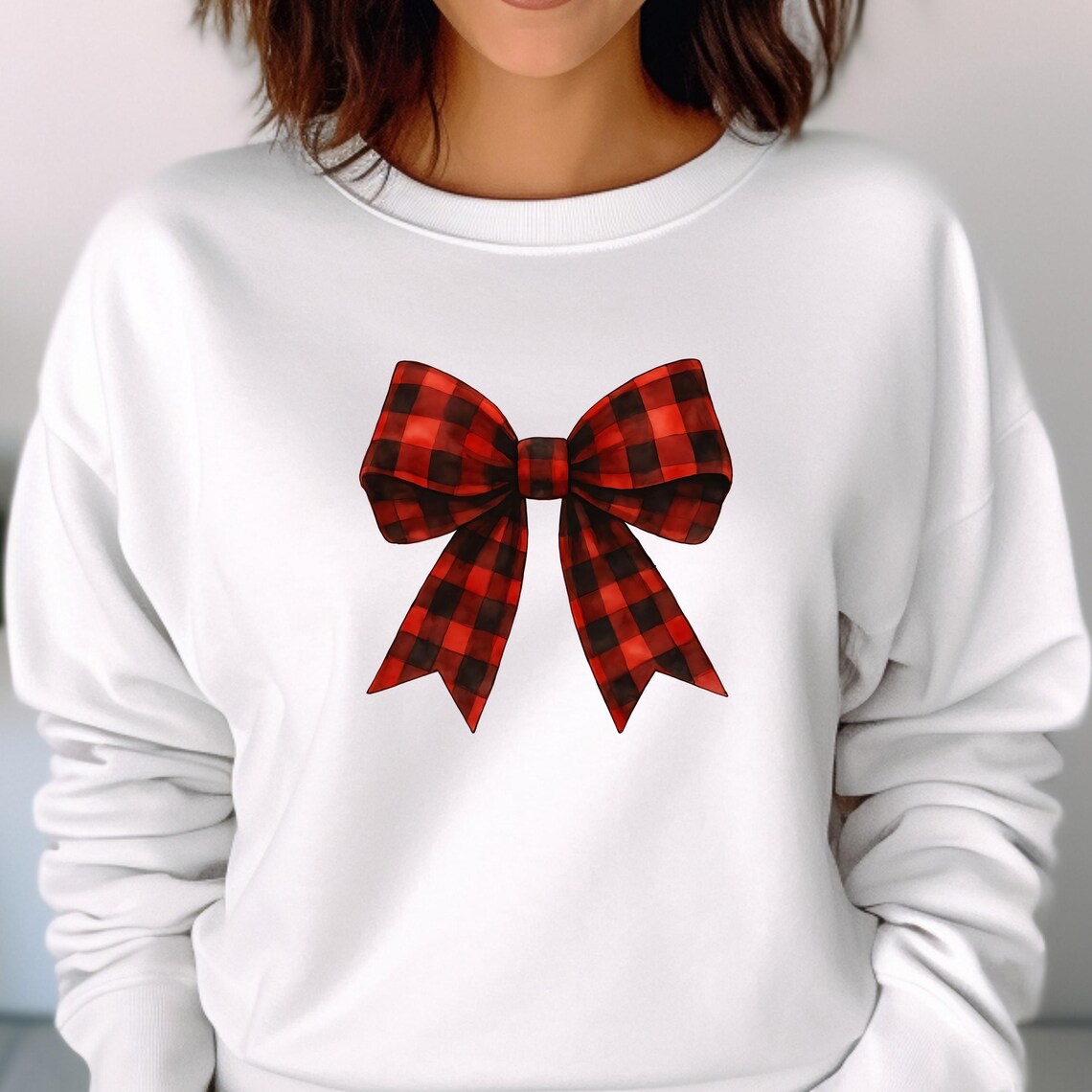 Black and Red Checkered Bow PNG, Sublimation, Digital Download, Instant ...