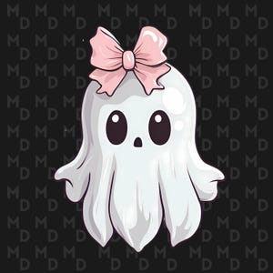 Cute Little Ghost Design PNG, Sublimation, Instant Download, Digital ...