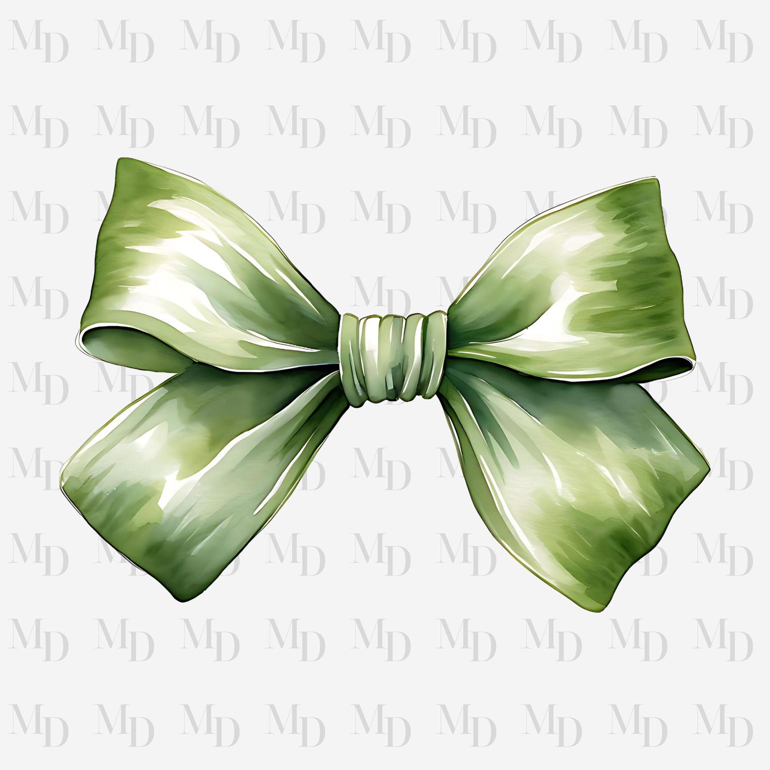 Vintage Green Big Bow PNG, Sublimation, Digital Download, Instant ...