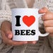 I Love Bees PNG, Sublimation, Instant Download, Digital Download, Red ...