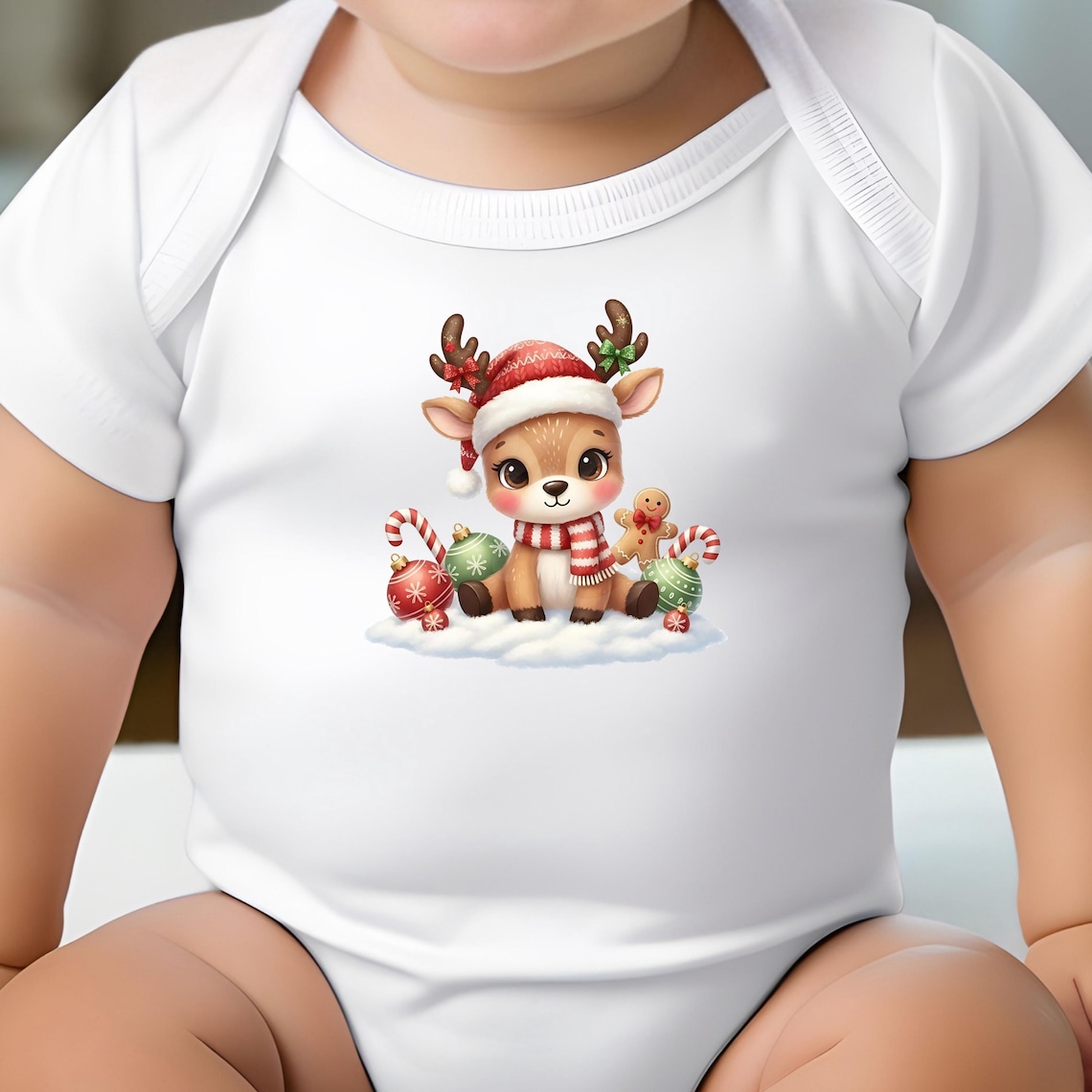 Cute Christmas Reindeer PNG, Christmas Design, Digital, Baby Reindeer ...