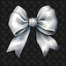Light Grey Bow PNG, Sublimation, Digital Download, Instant Download ...