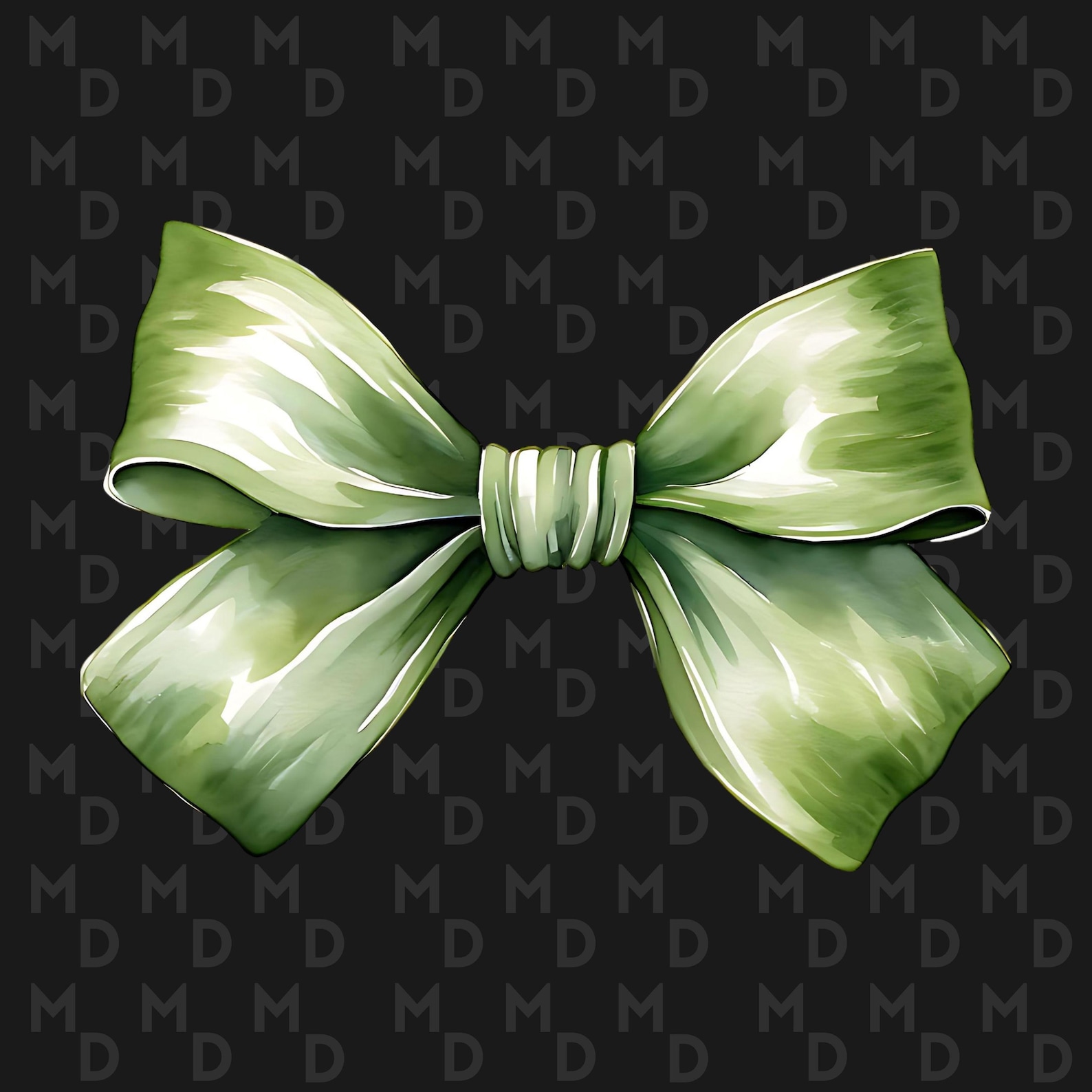 Vintage Green Big Bow PNG, Sublimation, Digital Download, Instant ...