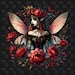 Rustic Red Goth Fairy PNG, Clipart, Instant Download, Fairy Design ...