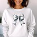 Light Grey Bow PNG, Sublimation, Digital Download, Instant Download ...