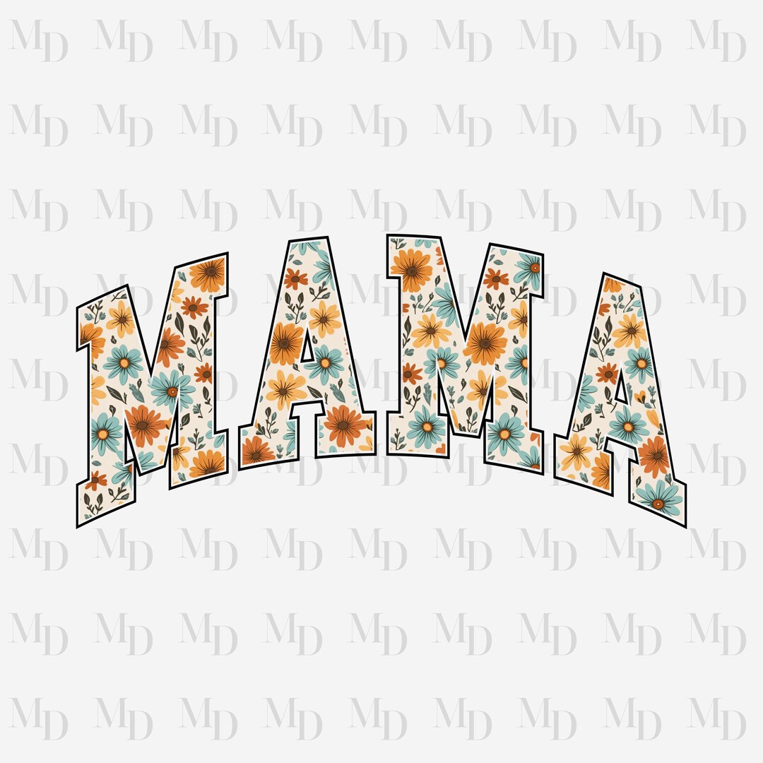 Groovy Flower Mama PNG, Instant Download, Flowers, MAMA Design - Etsy