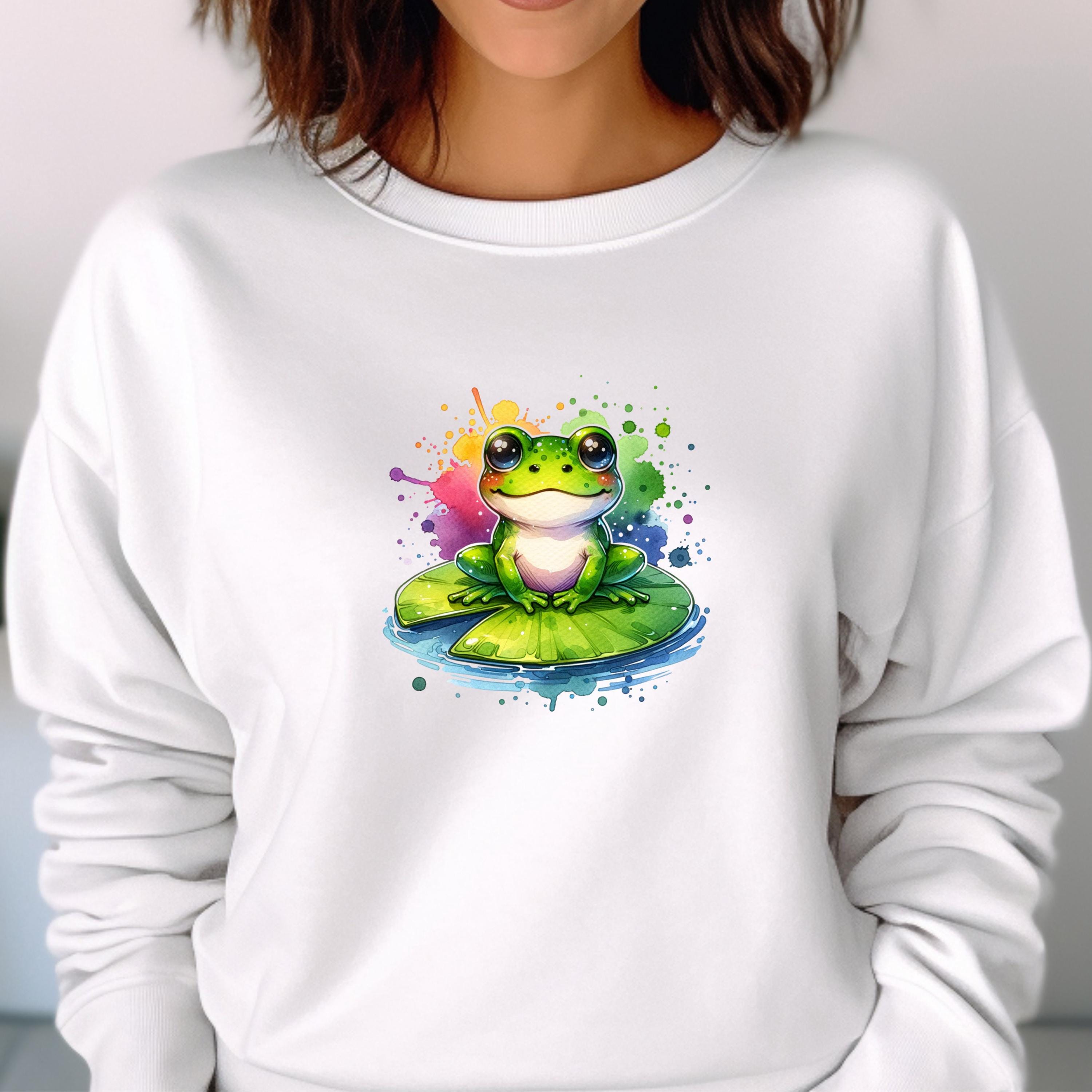 Cute Lily Pad Frog PNG, Instant Download, Sublimation, Digital Download ...