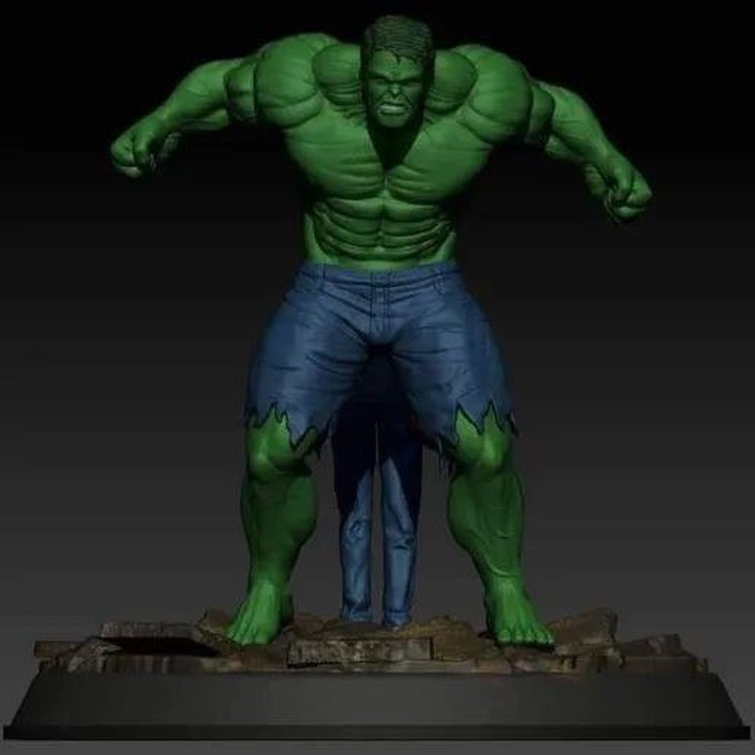 Hulk 3D Stl Model, 3D Printer, File for Printing on 3D Printer, Digital ...