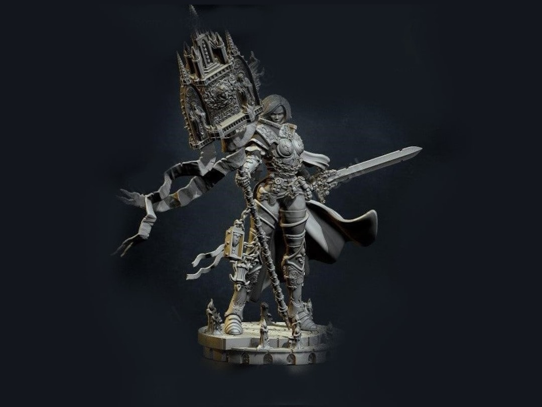 Battle Sister 3D Stl Model, 3D Printer, File for Printing on 3D Printer ...