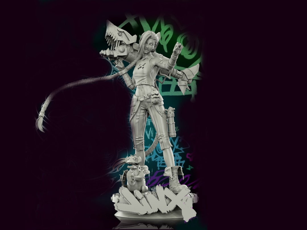 Jinx Warrior 3D Stl Model, 3D Printer, File for Printing on 3D Printer ...