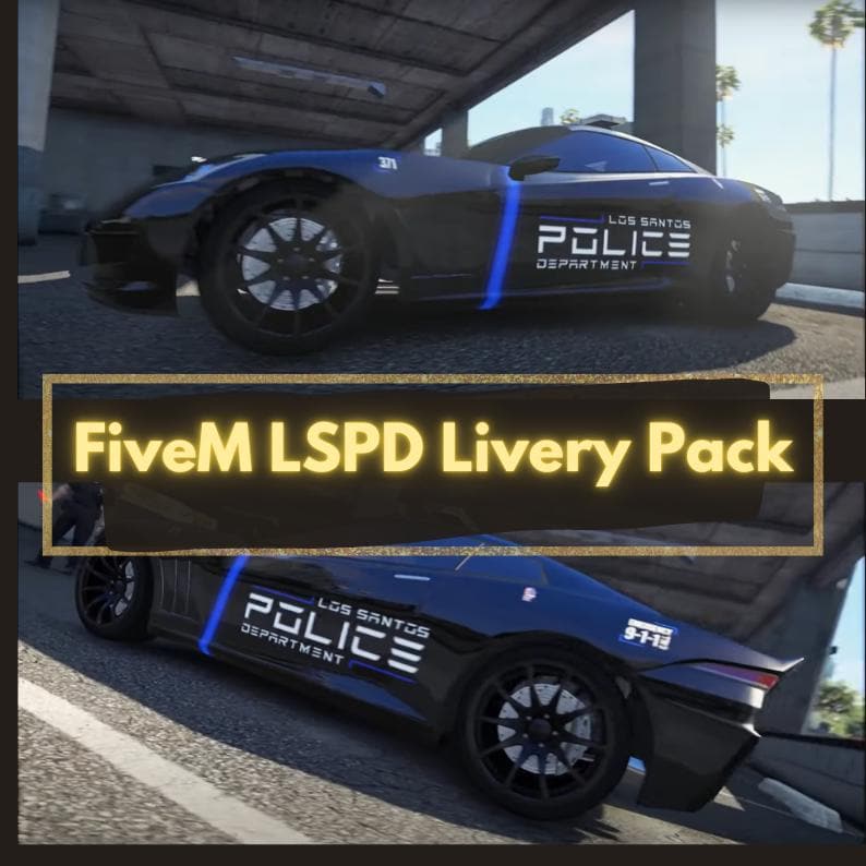 Fivem LSPD Livery Pack ,high-quality Police Liveries Fivem ,LSPD Police ...