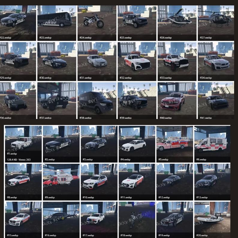 Pack Fivem LSPD & EMS 45 Unbranded Vehicle Fivem - Motorcycles, Helicopters for Fivem RP Servers ...