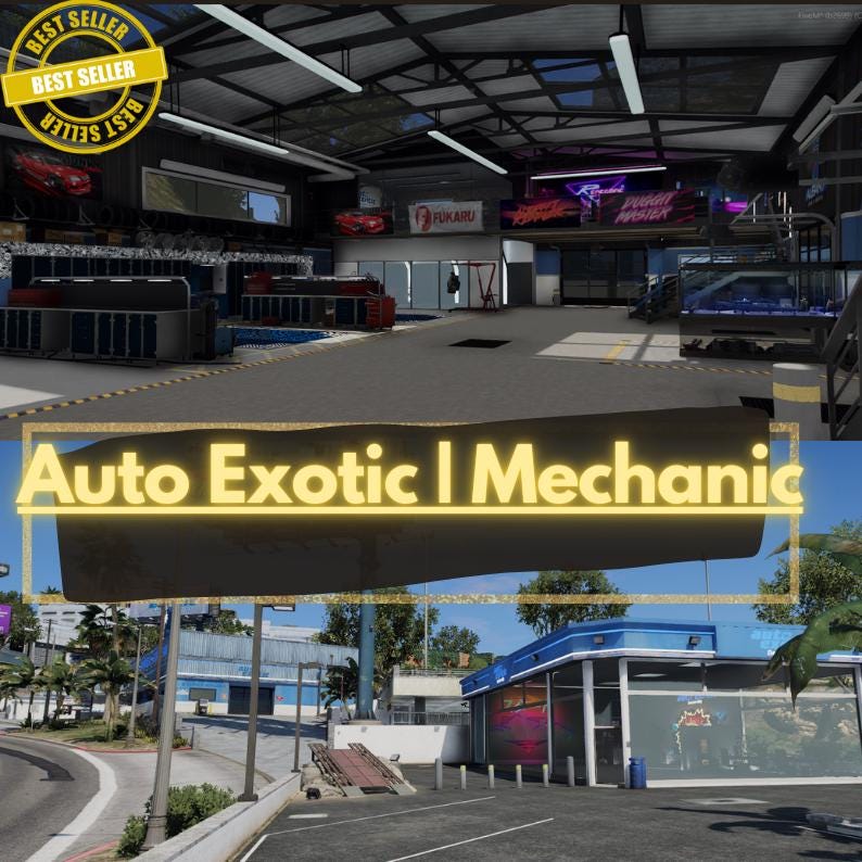 Auto Exotic MLO | Mechanic MLO Fivem Rp Mlo - Realistic Designed for ...