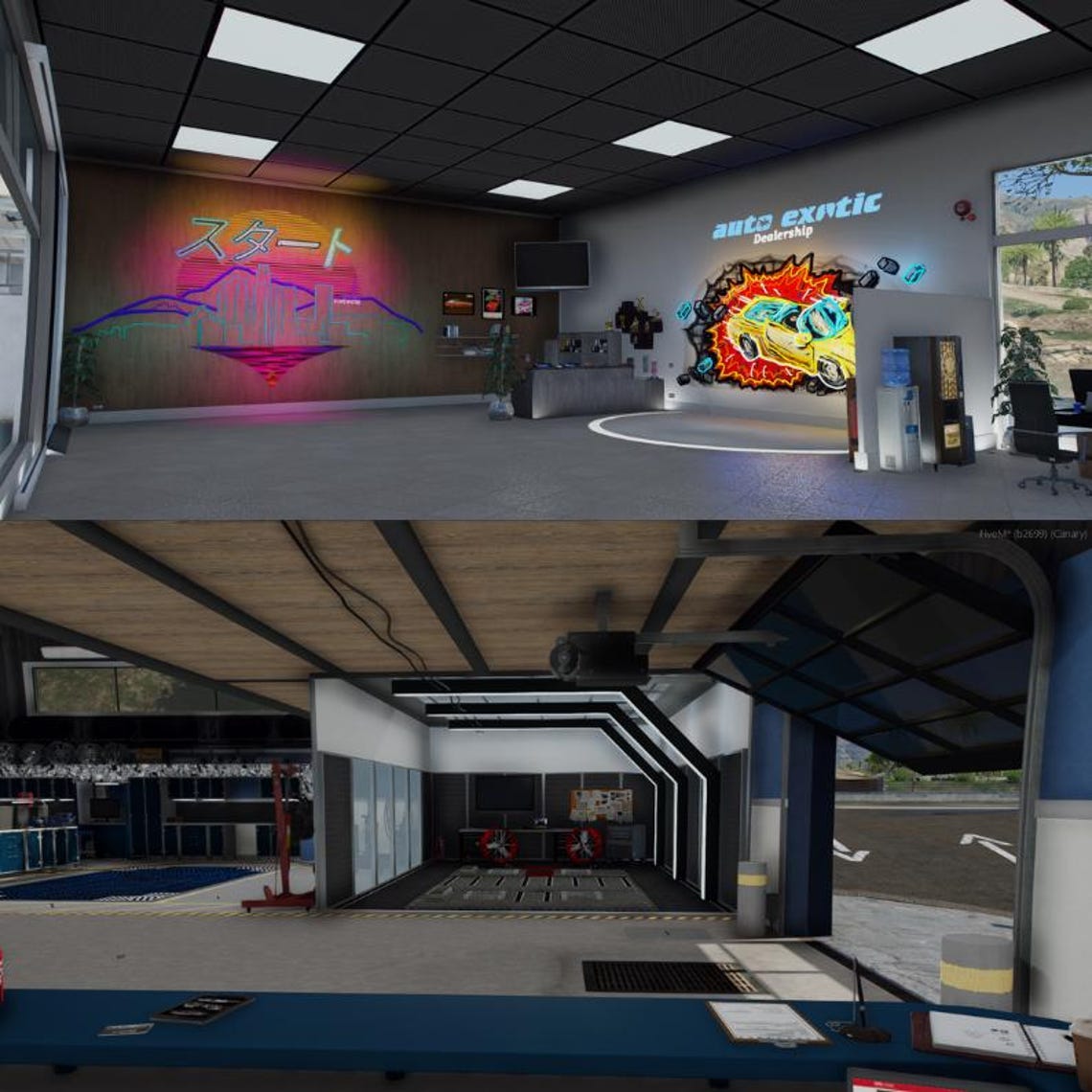 Auto Exotic MLO | Mechanic MLO Fivem Rp Mlo - Realistic Designed for ...