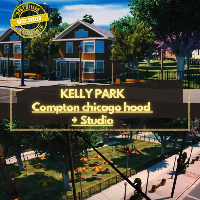 MLO Kelly Park Compton Chicago Hood + Studio- MLO Gta5 Fivem ...