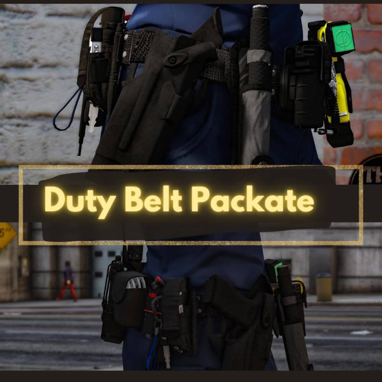 Fivem Complete Duty Belt Package, Hip Holsters for Gta 5 RP Servers ...