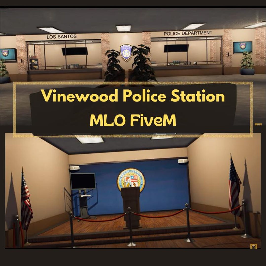 Vinewood Police Station MLO Fivem - Realistic Designed for Fivem RP ...