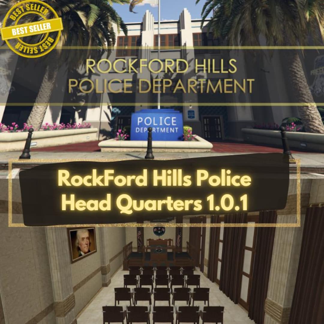 Rockford Hills Police Head Quarters MLO Fivem - Realistic Designed for Fivem RP Servers,mlo for ...